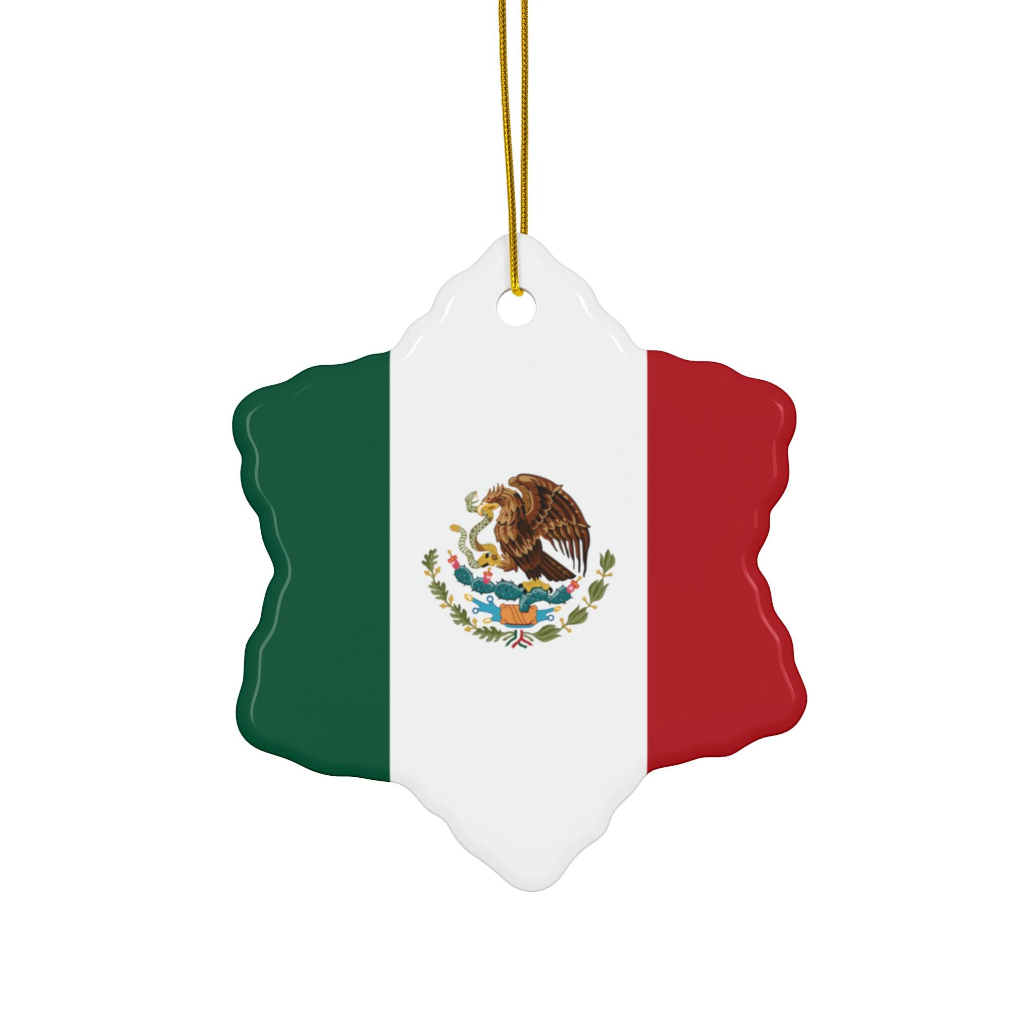 Ceramic Ornament, Flag of Mexico Design - Mexican Flag Souvenir, Home ...