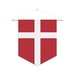 Danish Flag Pennant Banner, Wall Decor, Denmark, Dannebrog - Etsy