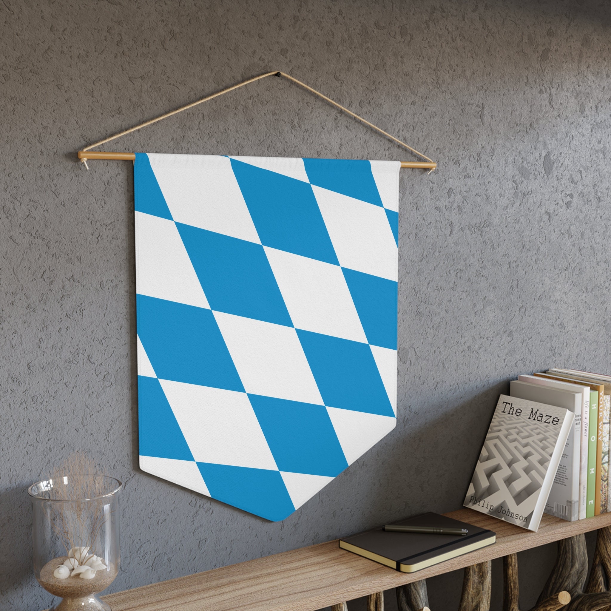 Bavarian Flag Pennant Banner Wall Decor Bavaria Germany - Etsy