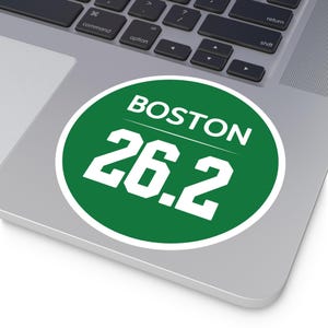 Boston Marathon 26.2 Run Distance Sticker, Boston Sports Inspired ...