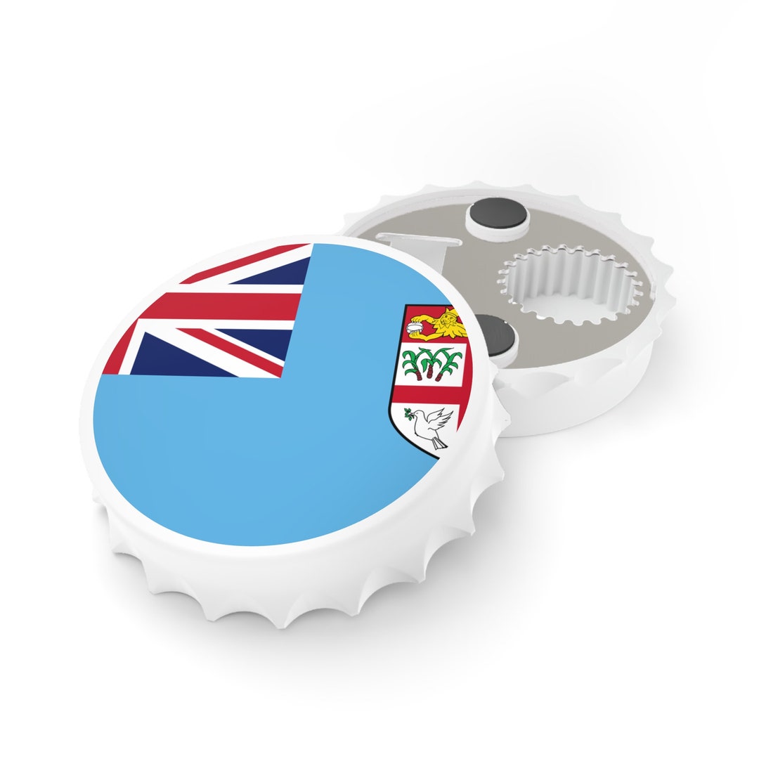 Fiji Flag Bottle Opener, Fijian Flag Decor, Bar Gift, Travel Gift, Beer ...