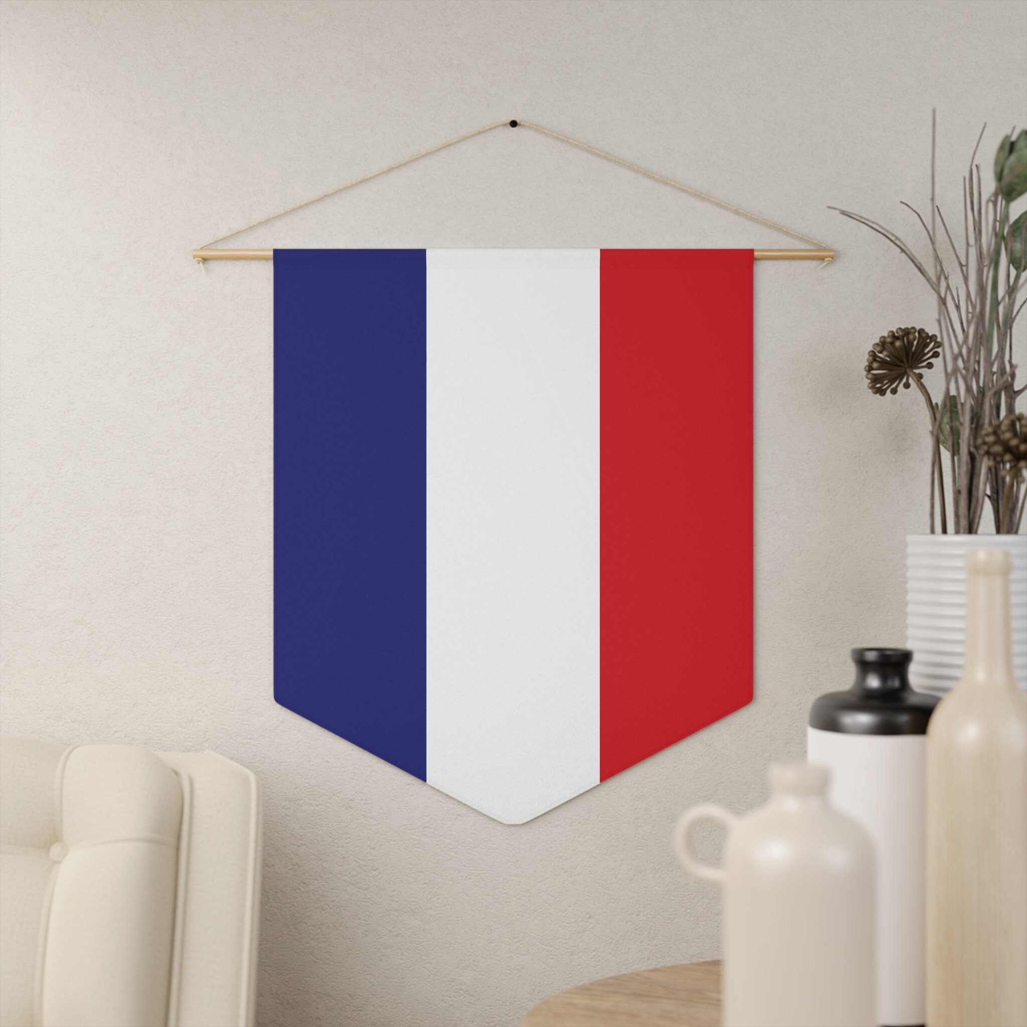 French Flag Pennant Banner, Wall Decor, Flag of France - Etsy