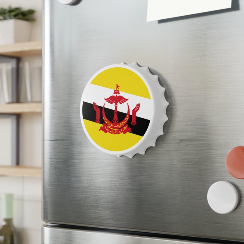 Brunei Flag Bottle Opener, Bruneian Flag Decor, Bar Gift, Travel Gift ...