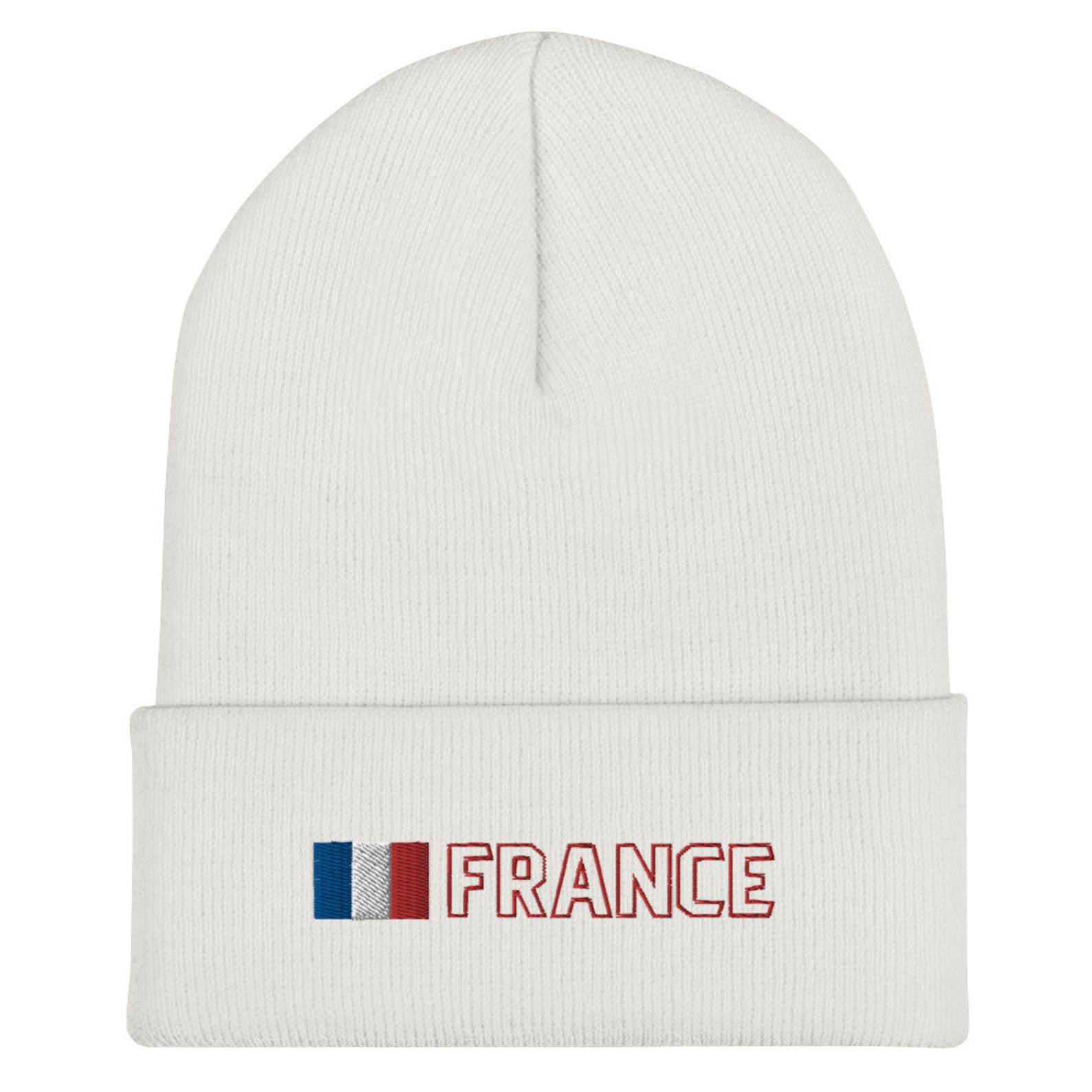 France National Flag Unisex Cuffed Beanie, Hat, Cap, Française, Drapeau ...