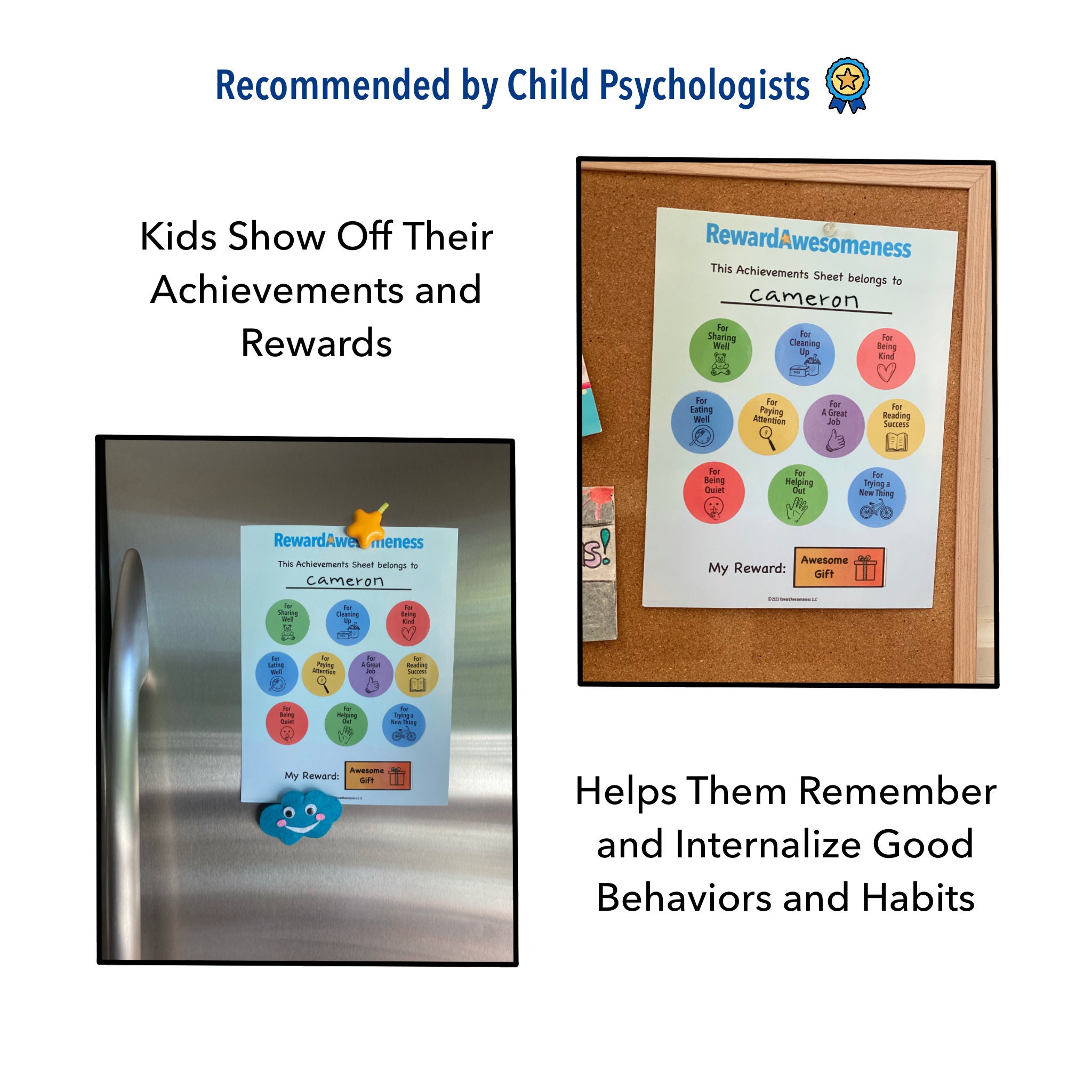 Rewardawesomeness - A Fun Reward System for Kids at Home, Reward Chart ...