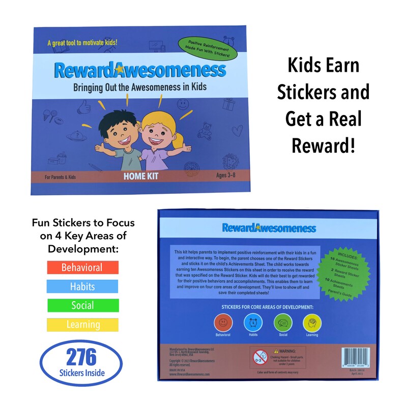 Rewardawesomeness A Fun Reward System for Kids at Home, Reward Chart ...