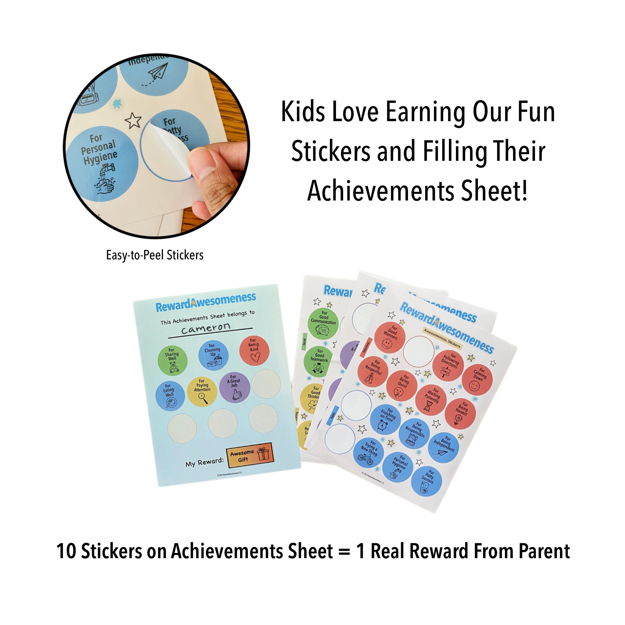 Rewardawesomeness - A Fun Reward System for Kids at Home, Reward Chart ...