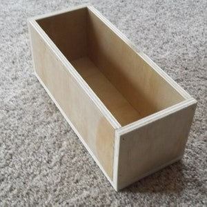 Rectangles, Unfinished Wood Craft Rectangular Box, 10" and Larger, Made ...