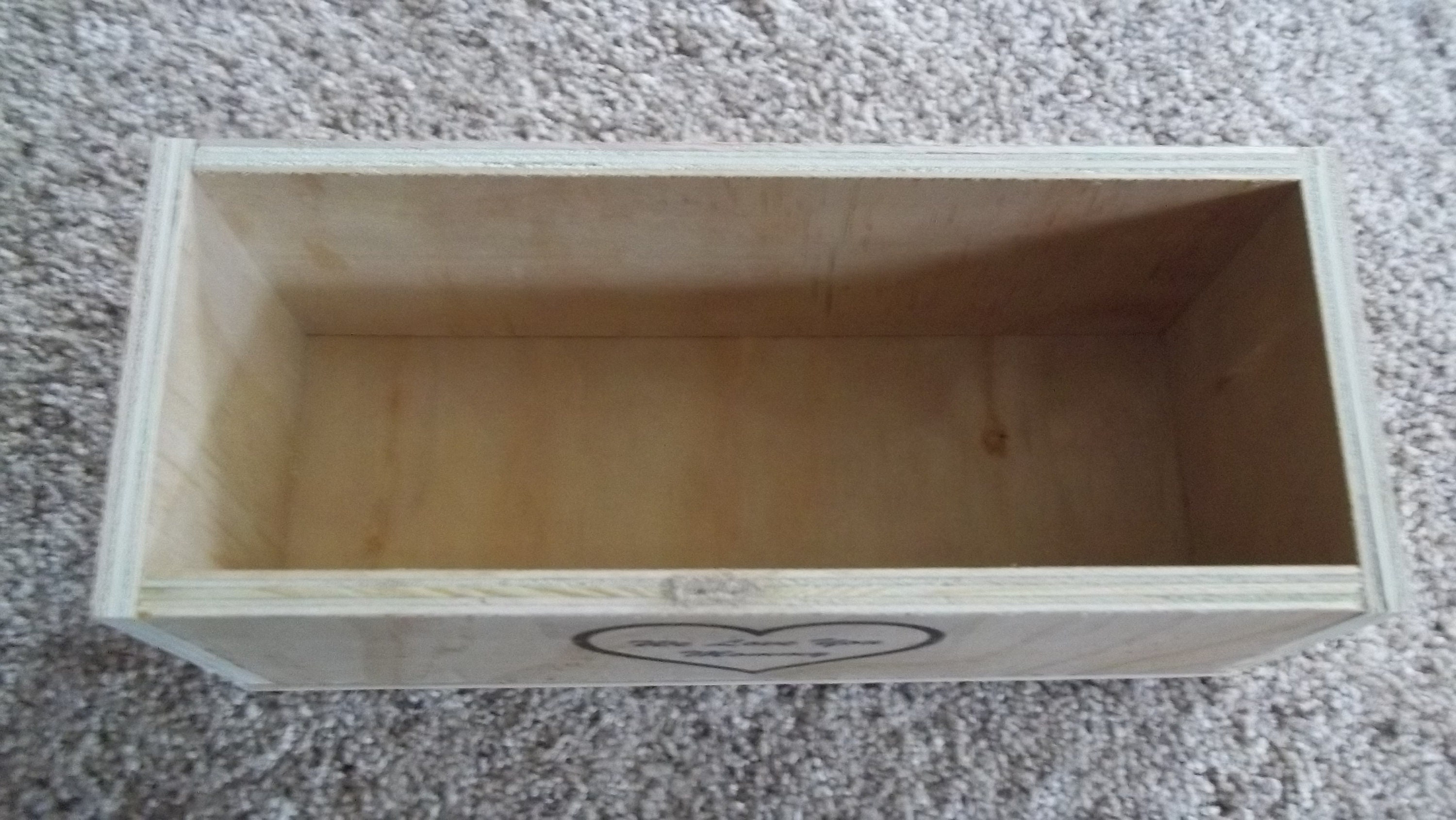 Rectangles Unfinished Wood Craft Rectanglar Box Made From - Etsy