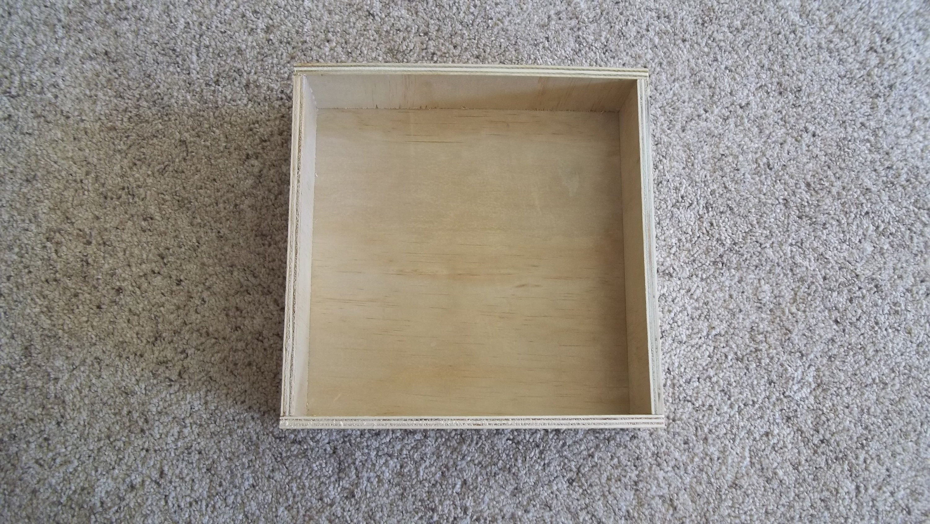 Squares 10 Unfinished Wood Craft Square Box From - Etsy