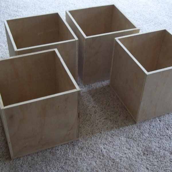 Unfinished Wood Storage Cube - Etsy