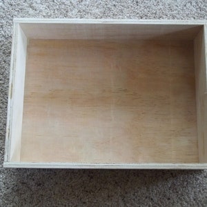 Rectangles, Unfinished Wood Craft Rectangular Box, 10" and Larger, Made ...