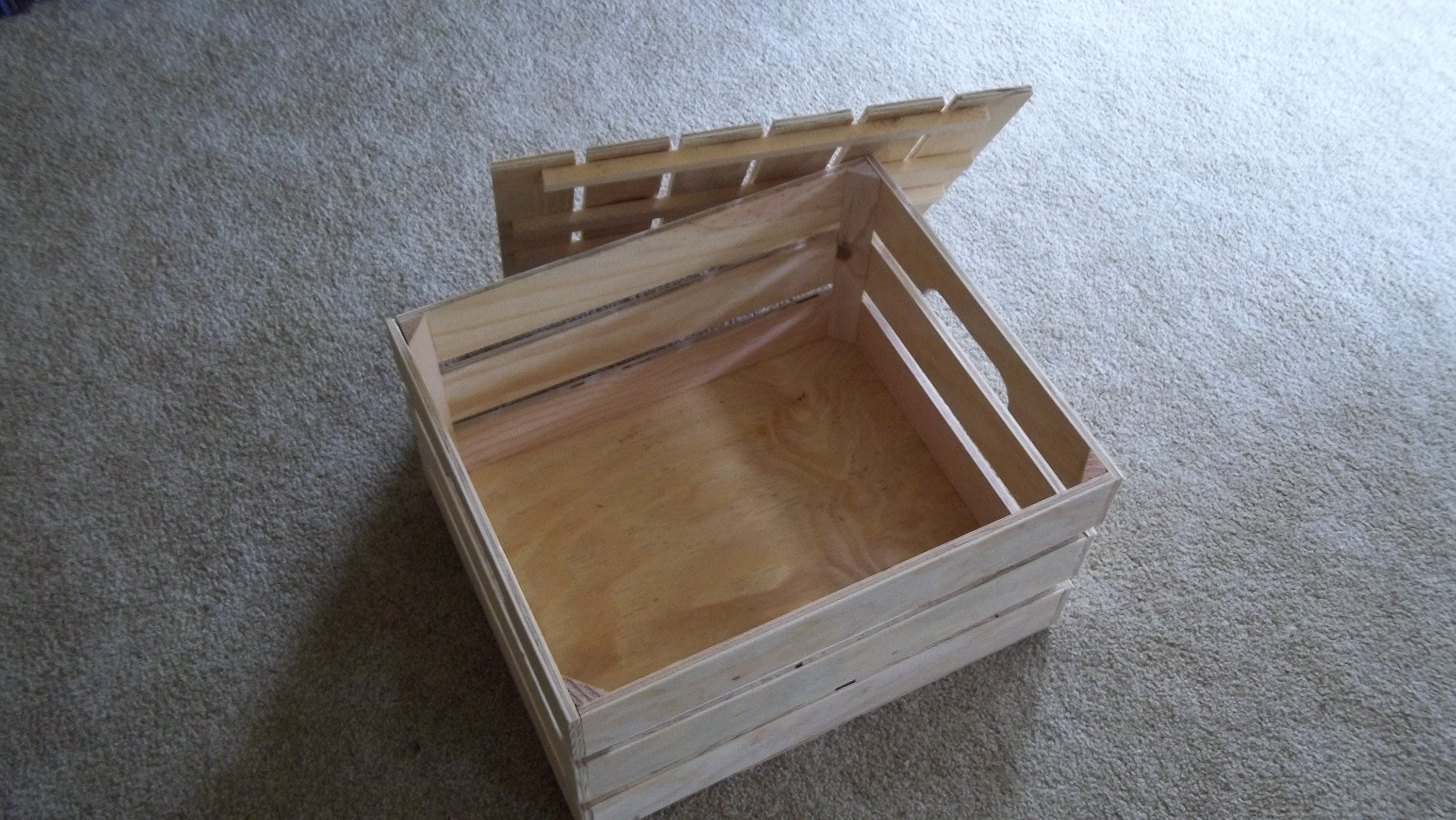 Crates, Large Medium Duty Wood Crate, Made From Reclaimed Wood ...