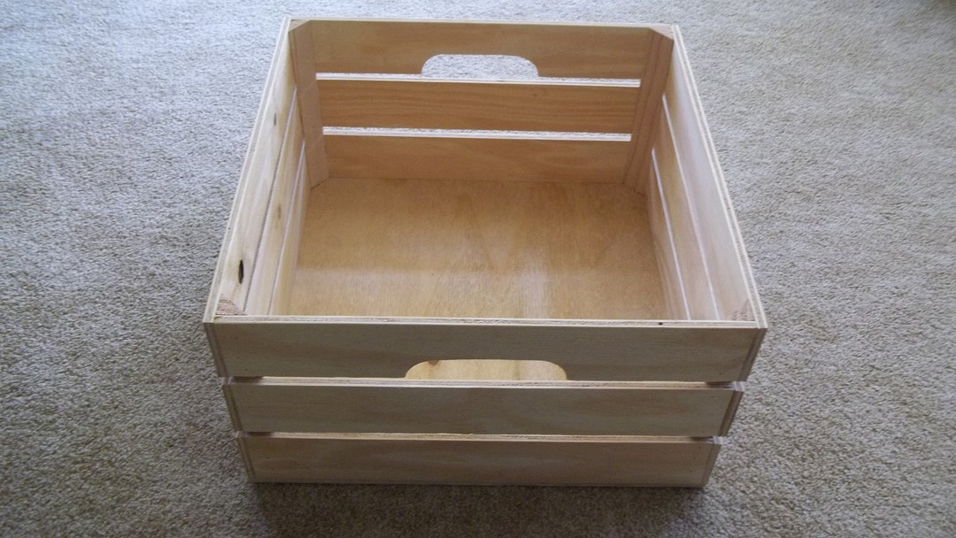 Crates, Large Medium Duty Wood Crate, Made From Reclaimed Wood ...