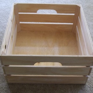 Crates, Large Medium Duty Wood Crate, Made From Reclaimed Wood ...