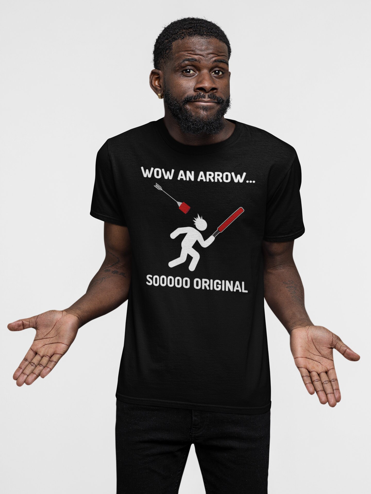 Wow an Arrow... Sooooo Original Boffer Shirt, LARP Tshirt, Belegarth ...