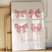 Go Away Coquette Bow Poster Romantic Poster Grand Millennial Wall Art ...