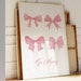 Go Away Coquette Bow Poster Romantic Poster Grand Millennial Wall Art ...