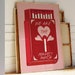 Perfect Match Prints Red Matchbox Valentines Day Decor Cute Valentines ...