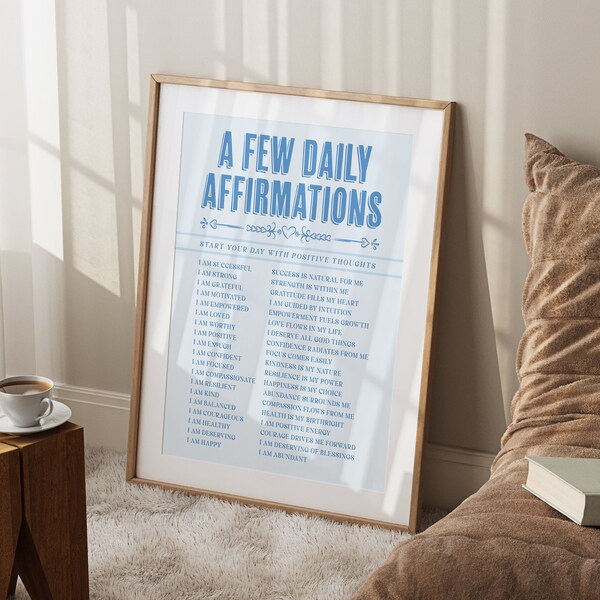 Coastal Blue Dorm Posters - Etsy