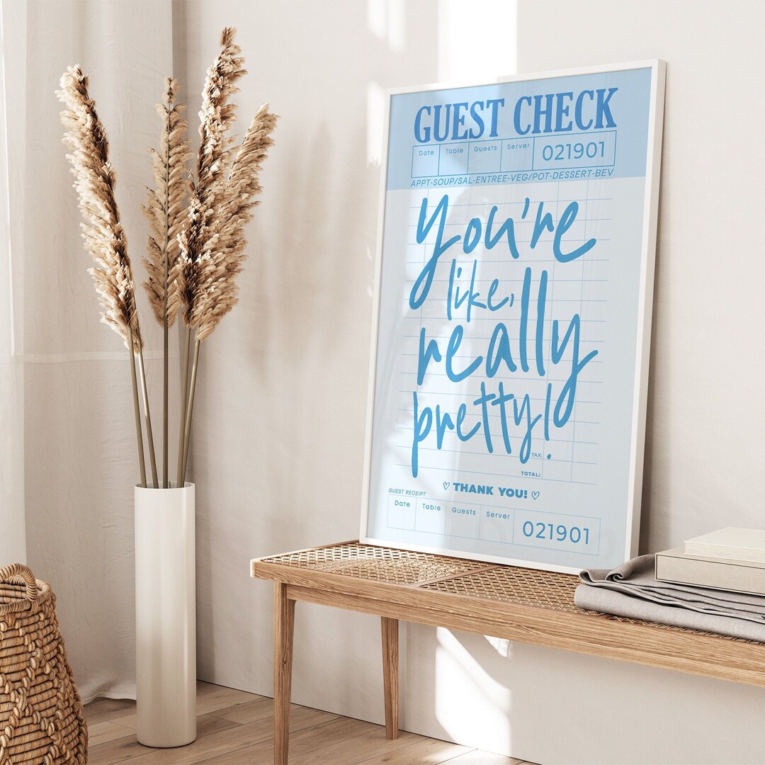 Youre Like Really Pretty Guest Check Prints, Coastal Cowgirl Surf Wall ...