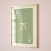 Ace of Bows Playing Card Print, Sage Green Bows Poster, Coquette Decor ...
