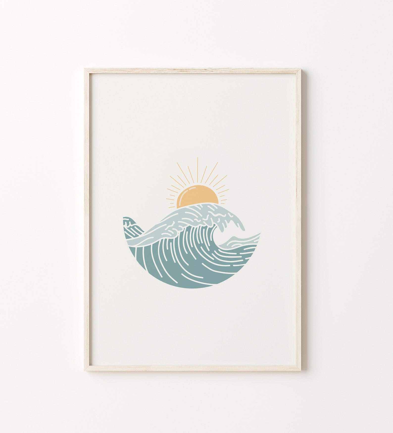 Boho Surf Gallery Wall Art Set of 5 Prints Surf Nursery - Etsy