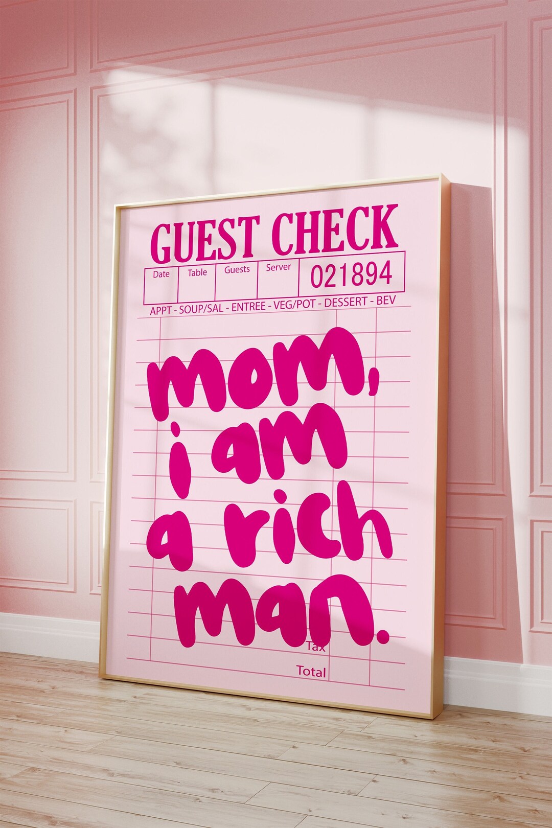Mom I Am a Rich Man Poster Bar Cart Art Print Cocktail Decor - Etsy