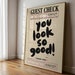 Guest Check Prints Trendy Wall Art Neutral Black Aesthetic Poster ...
