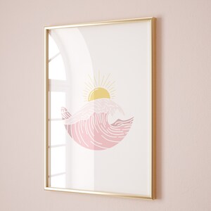 Boho Surf Gallery Wall Art, Set of 5 Prints, Surf Nursery Decor, Surf ...