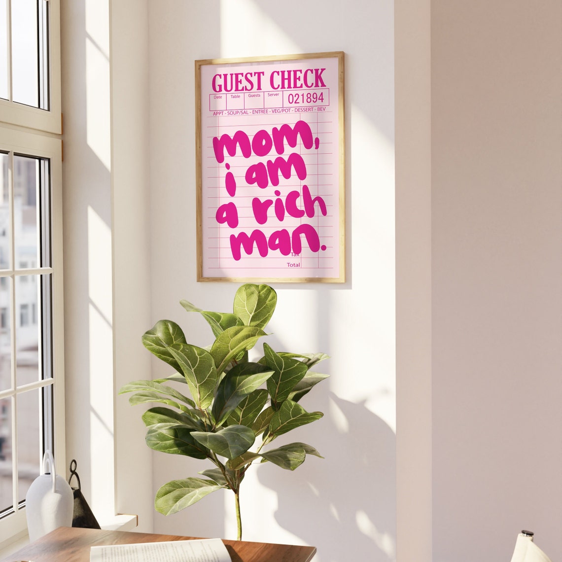 Mom I Am a Rich Man Poster Bar Cart Art Print Cocktail Decor - Etsy