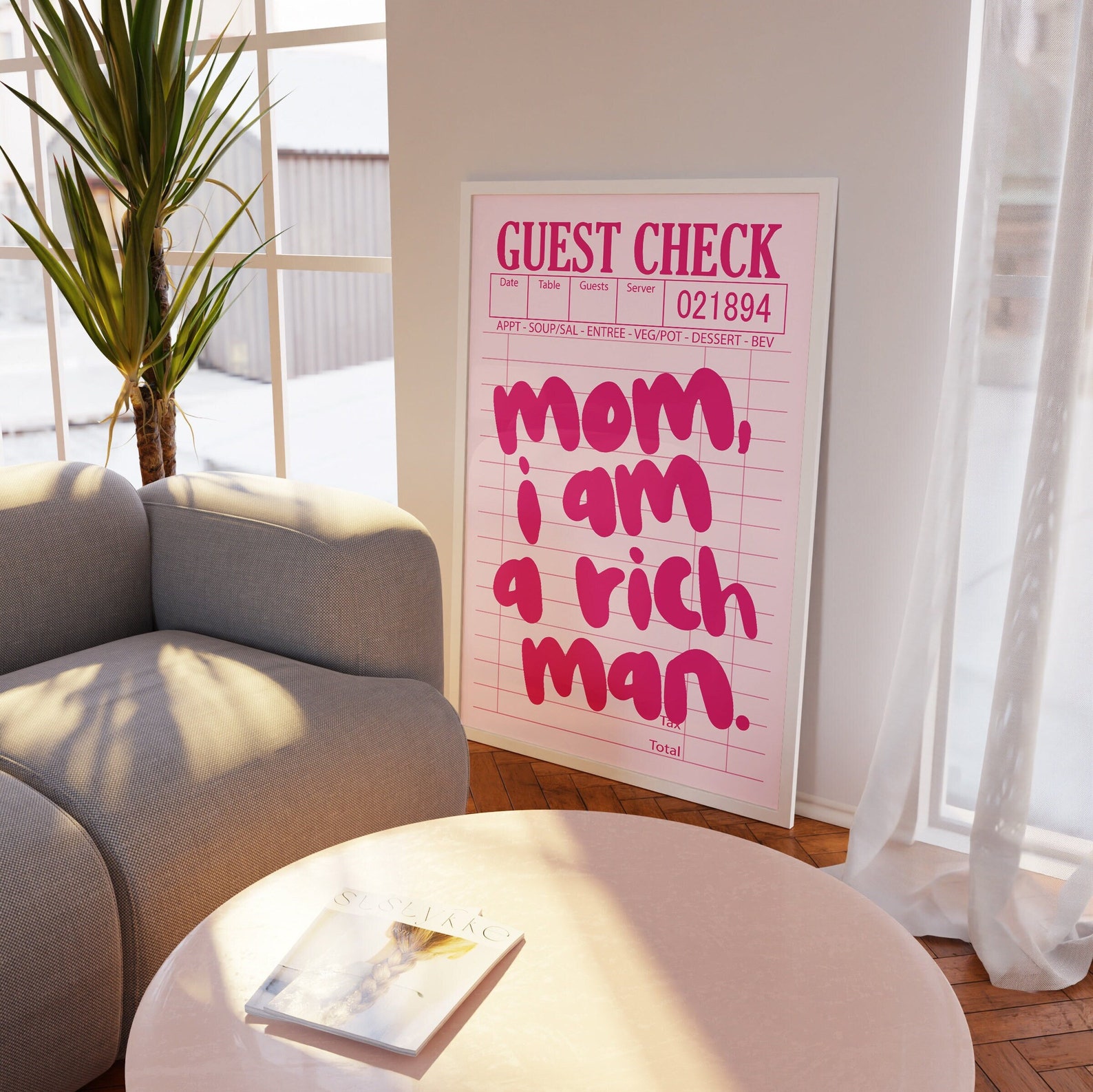 Mom I Am a Rich Man Poster Bar Cart Art Print Cocktail Decor - Etsy