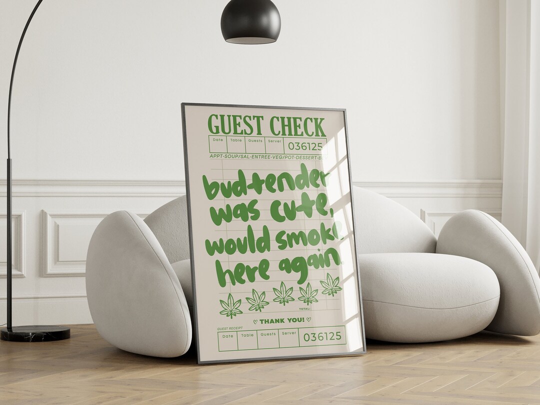 Budtender Was Cute Print Retro Stoner Girl Printable Gifts Sage Green ...