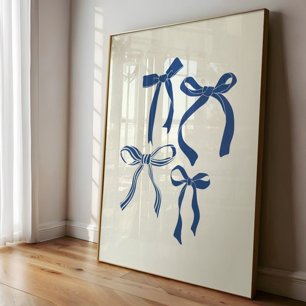 Navy Blue Prints Room Decor - Etsy