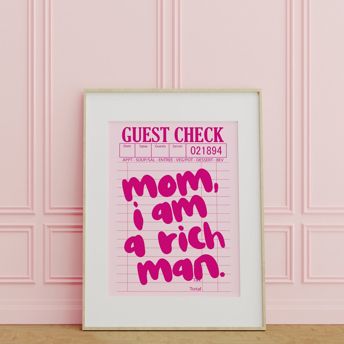 Mom I Am a Rich Man Poster Bar Cart Art Print Cocktail Decor - Etsy