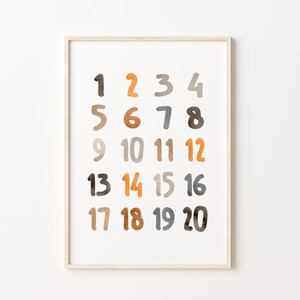 Neutral Montessori Classroom Prints, Educational Wall Art (set of 6 ...