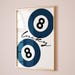 Navy 8 Ball Poster Set, Blue Cheetah Print, Dorm Decor (digital ...