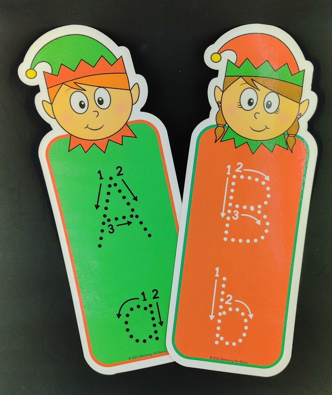 Christmas Alphabet Tracing Cards - Etsy