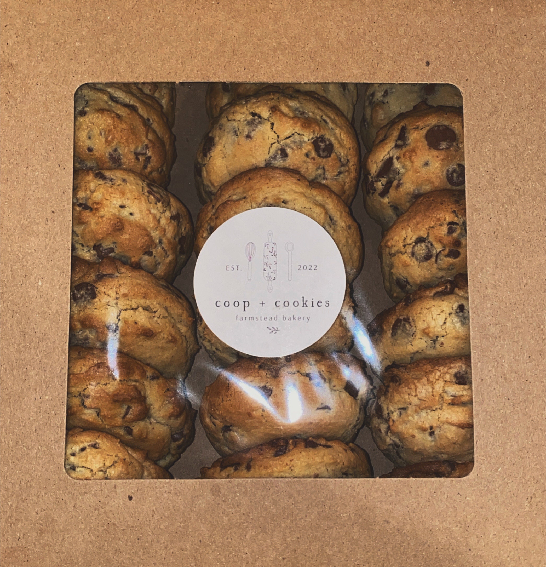 Bakers Dozen - HUGE 3 Oz. Chocolate Chip Cookie - Etsy