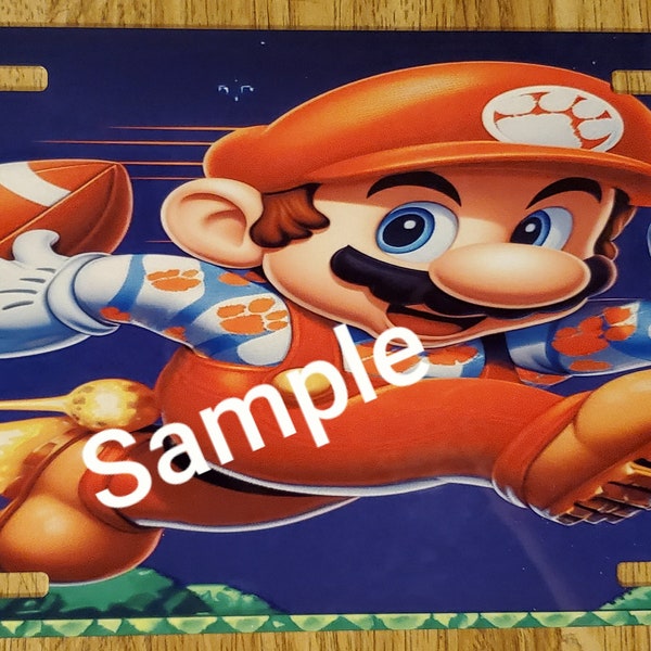 Super Mario License Plate - Etsy