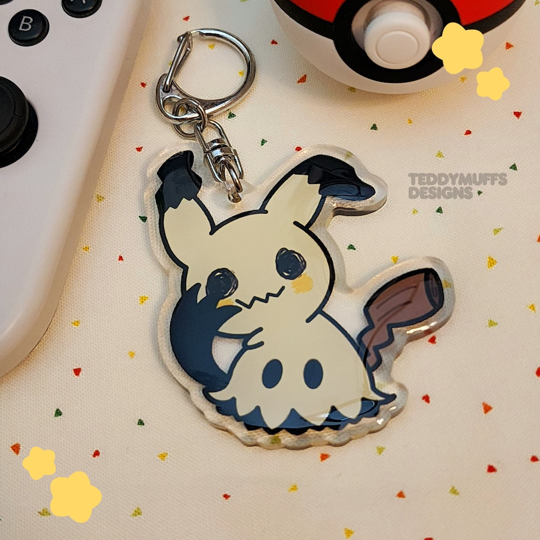 Mimikyu Keychain Pokemon Acrylic Charm 2.5 Gift - Etsy