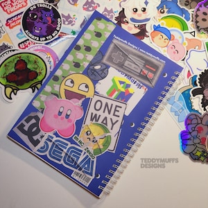 Sticker Bomb Sticker Book | Reusable | A5 | Notebook | Sticker ...