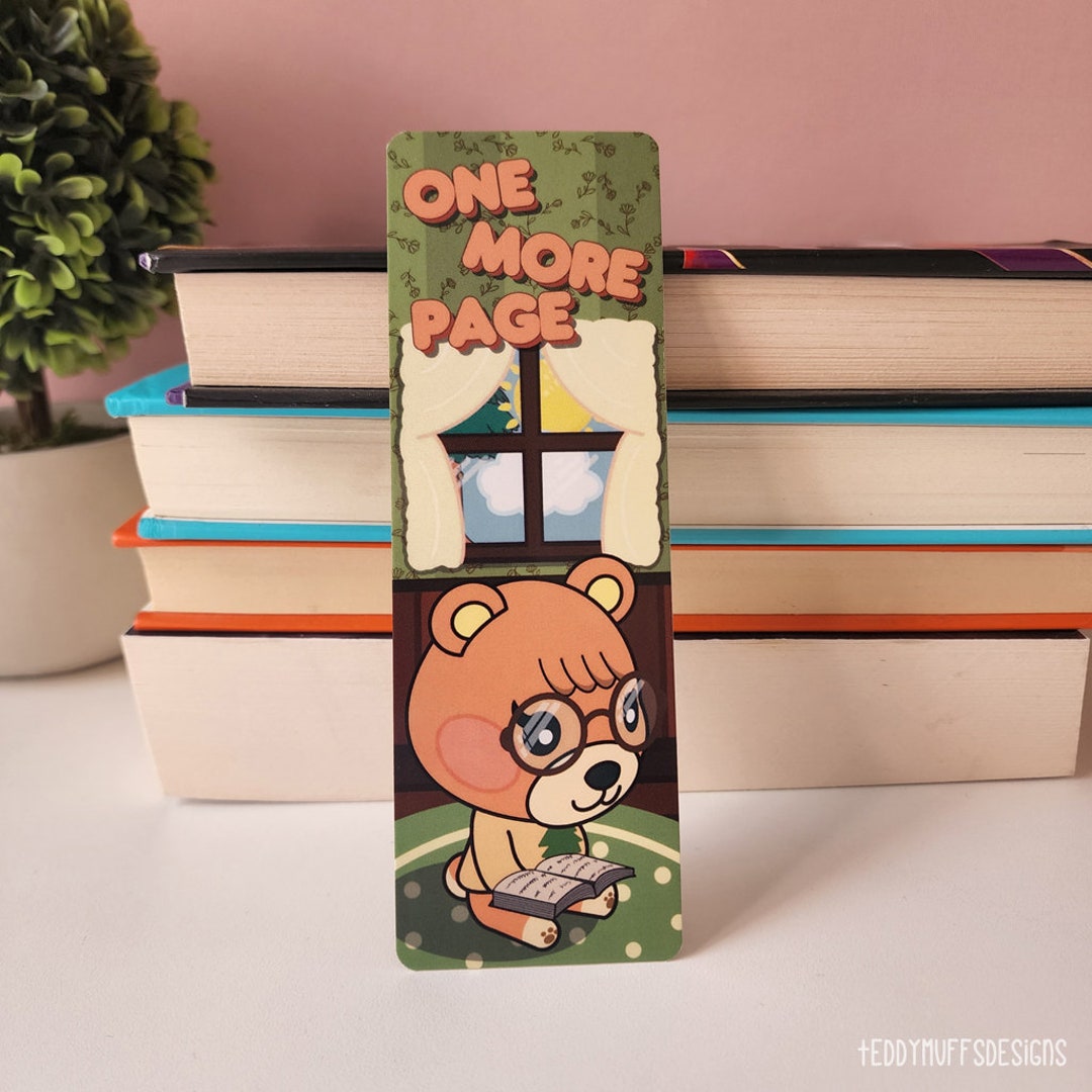 Cute Maple Bookmark | Animal Crossing | One More Page | Gift | 2x6" - Etsy