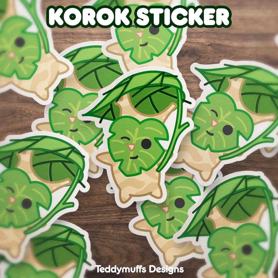 Korok Sticker | Vinyl Sticker | Legend of Zelda | Video Game - Etsy