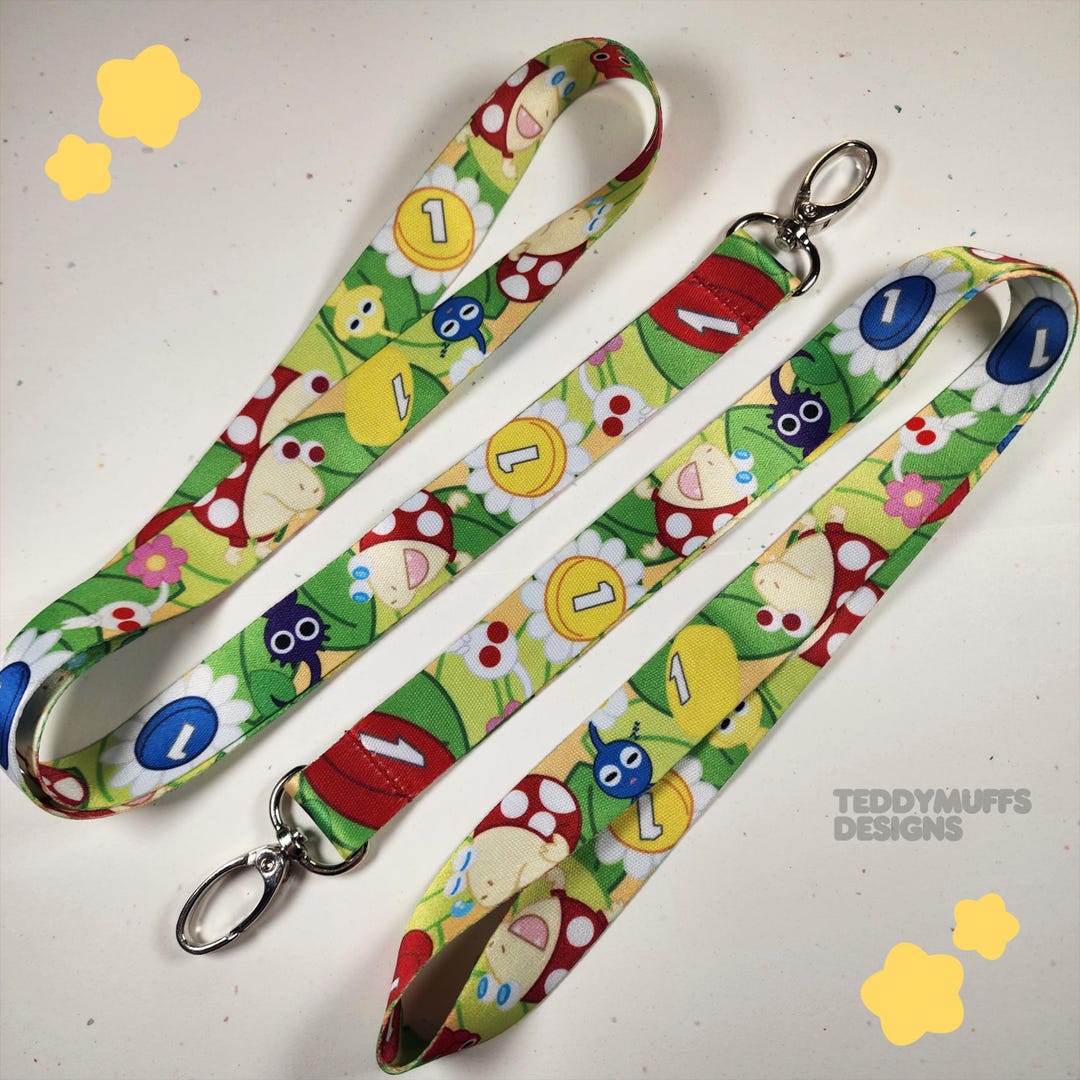 Pikmin Lanyard | Key Accessory | Nintendo | Video Game | Olimar Bulborb ...