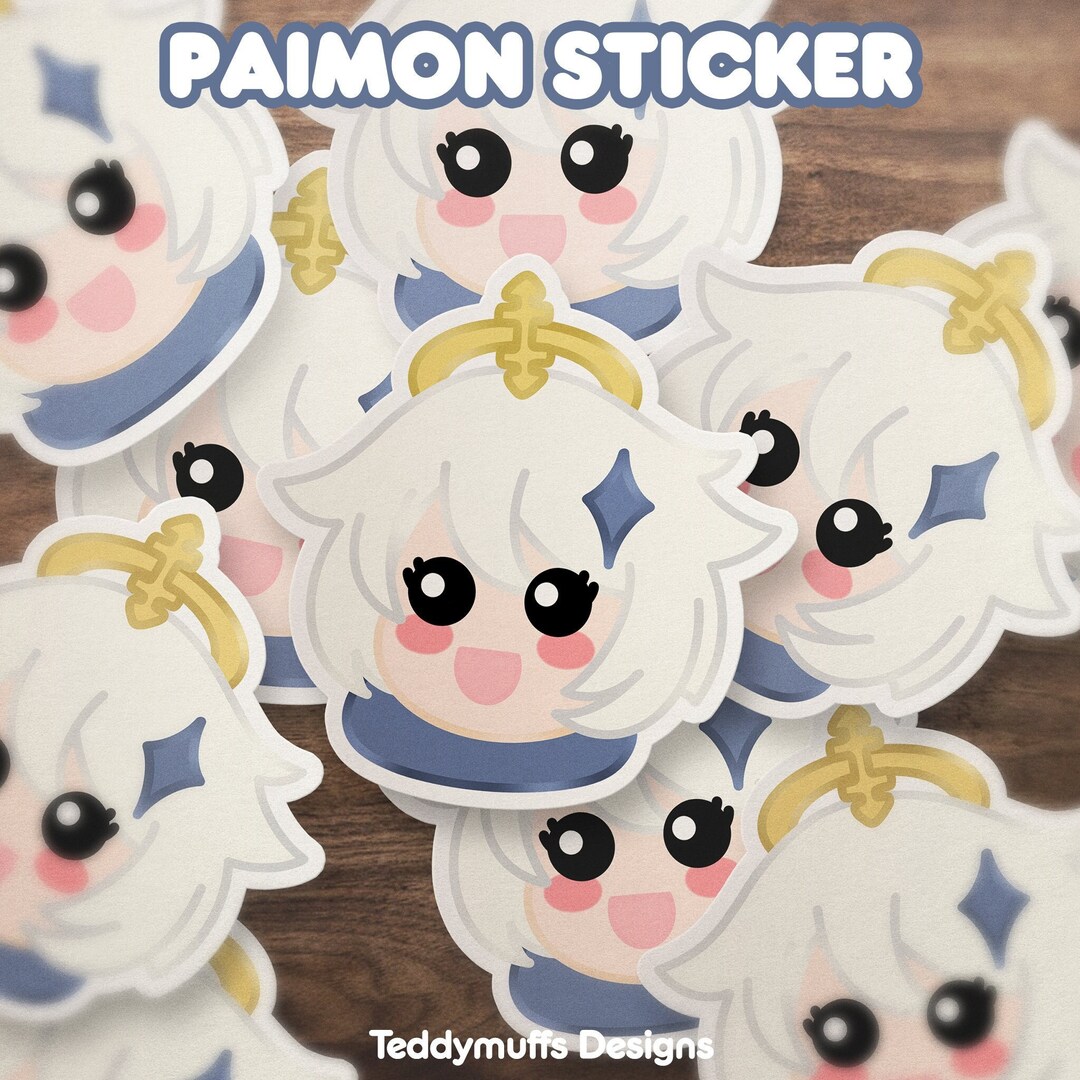 Paimon Sticker Vinyl Sticker Genshin Impact Video Game - Etsy