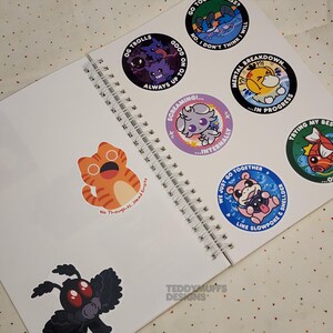 Sticker Bomb Sticker Book | Reusable | A5 | Notebook | Sticker ...