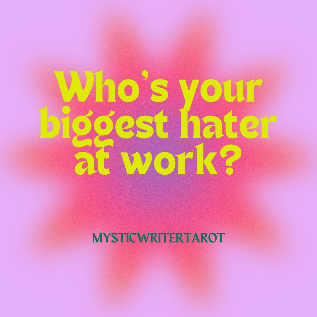 Who's Your Biggest Hater at Work - Etsy
