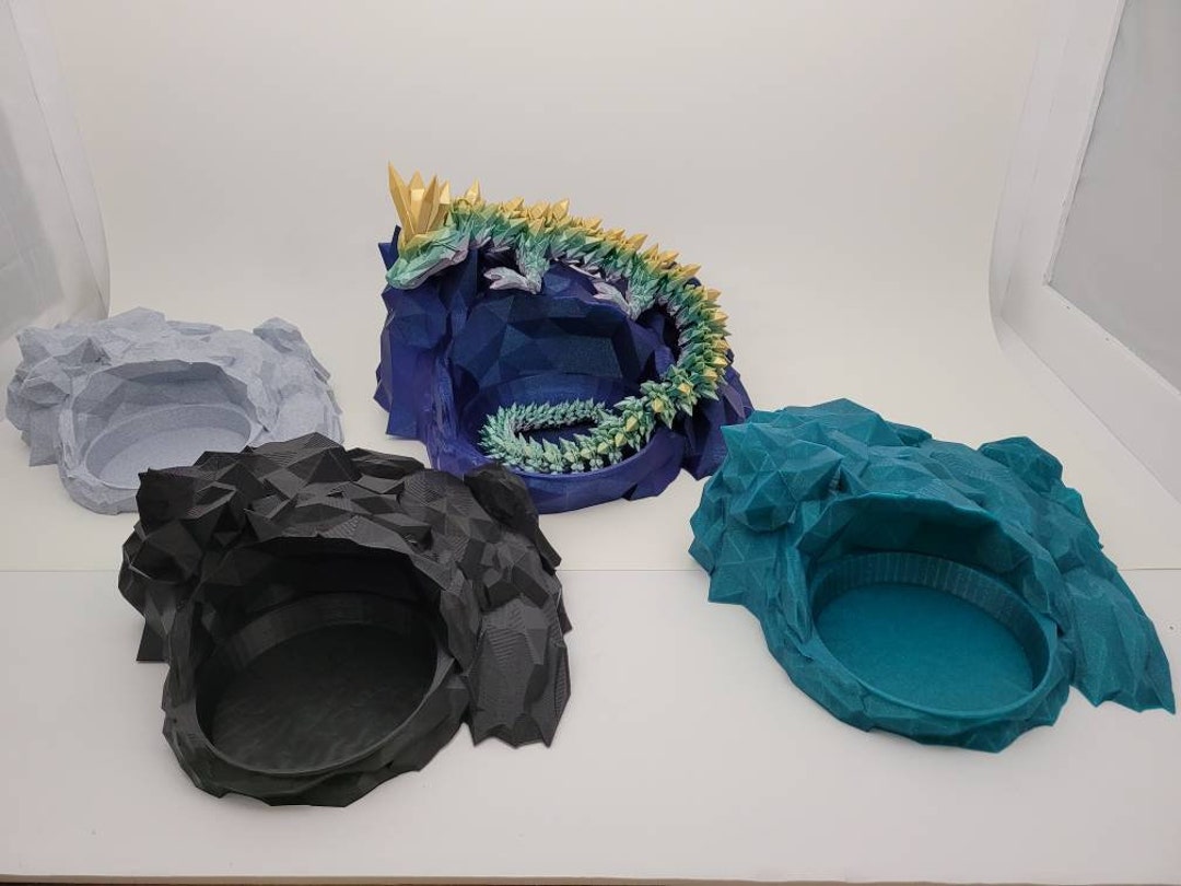 3D Printed Dragon Display Stand: Articulated Dragon Home - Etsy