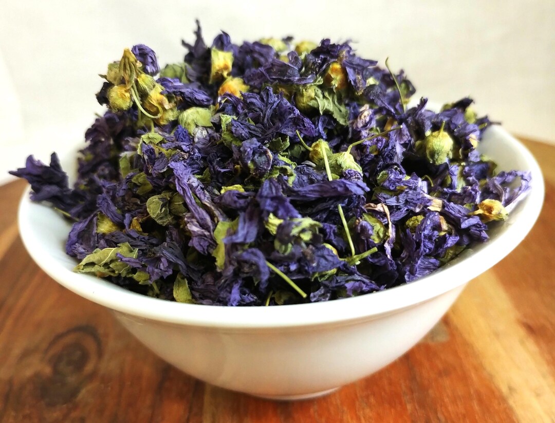 BLUE MALLOW FLOWERS Australian Seller 100% Malva Sylvestris Flower Tea ...